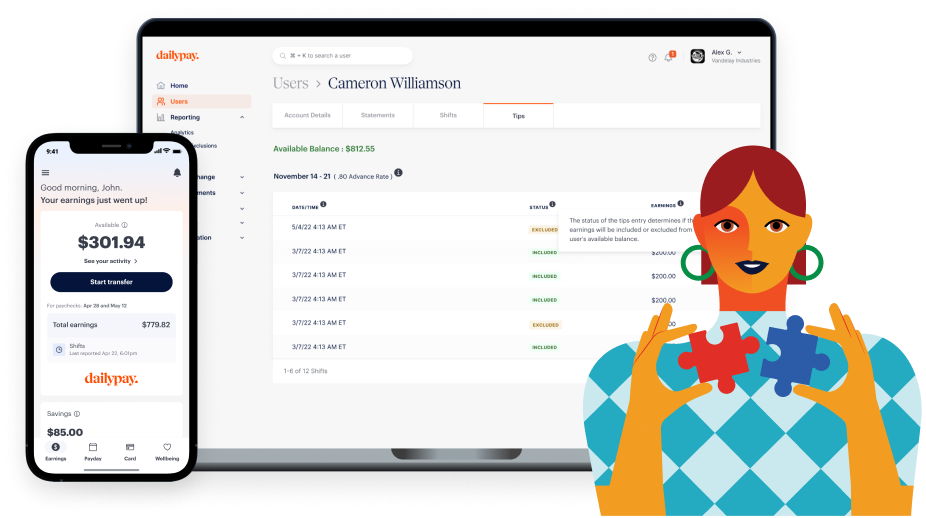 DailyPay Built-In™ | Earned Wage Access Payroll Integration | HCM ...