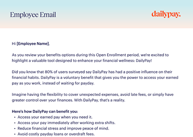 Open Enrollment - DailyPay
